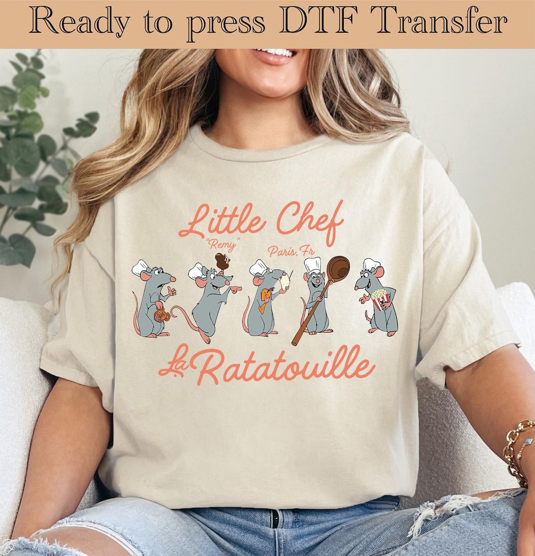 Disney Remy Little Chef DTF, Ratatouille DTF, Remy Ratatouille DTF ...