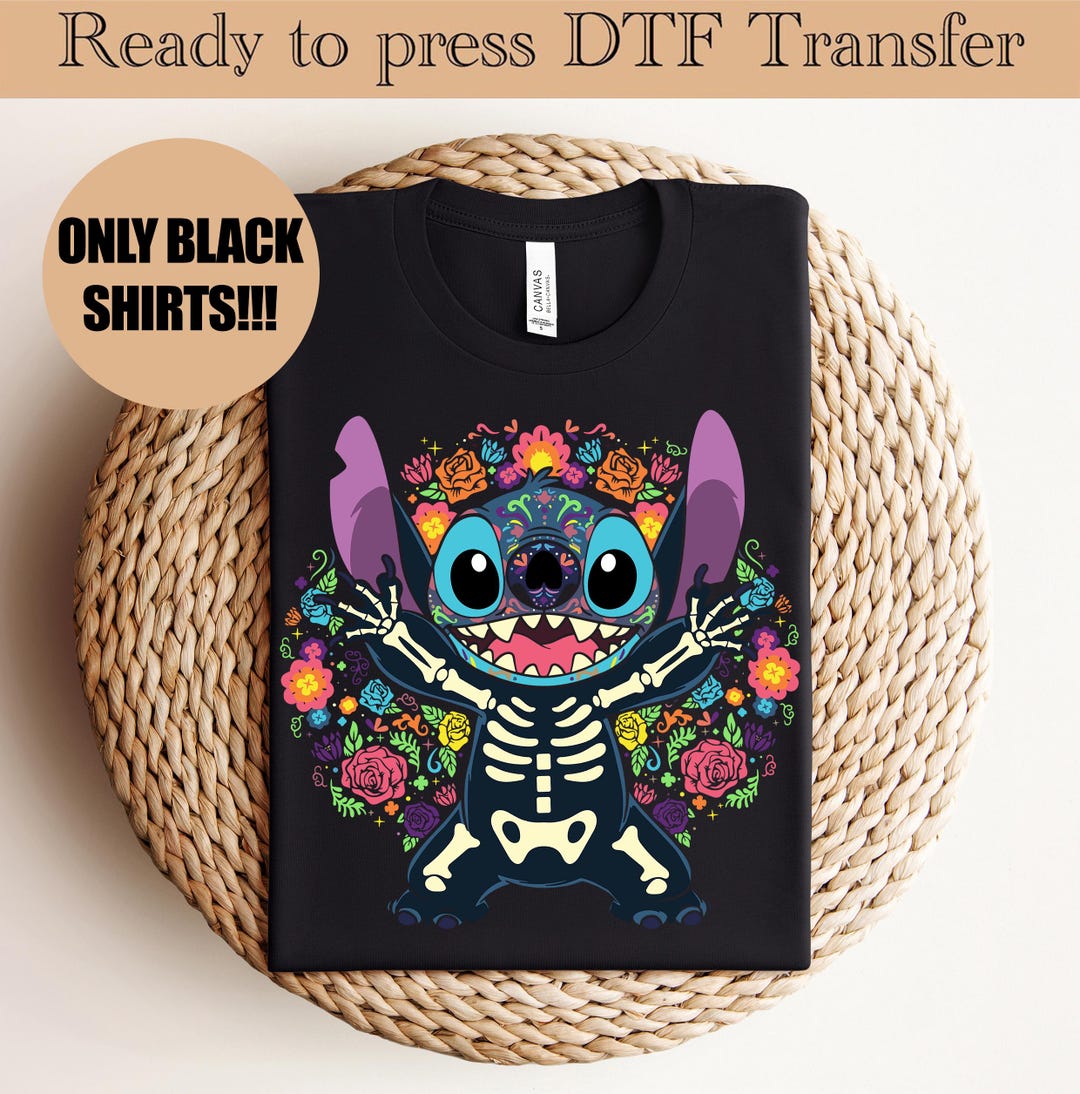 Stitch Ready to Press, Disney Stitch Heat Transfer,lilo and Stitch DTF ...
