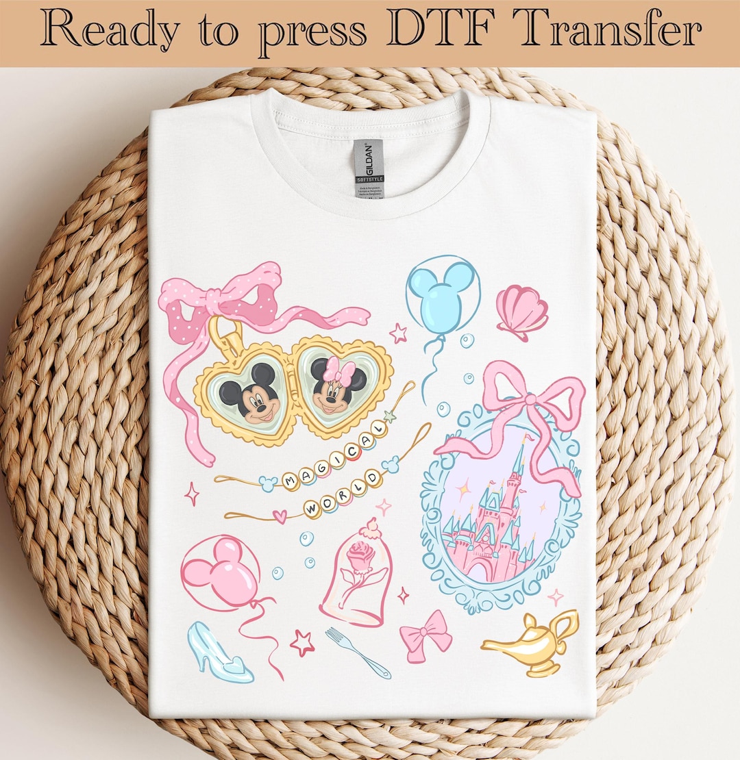 Mickey and Minnie Mouse Dtf,mickey Mouse DTF, Disney Transfer ...