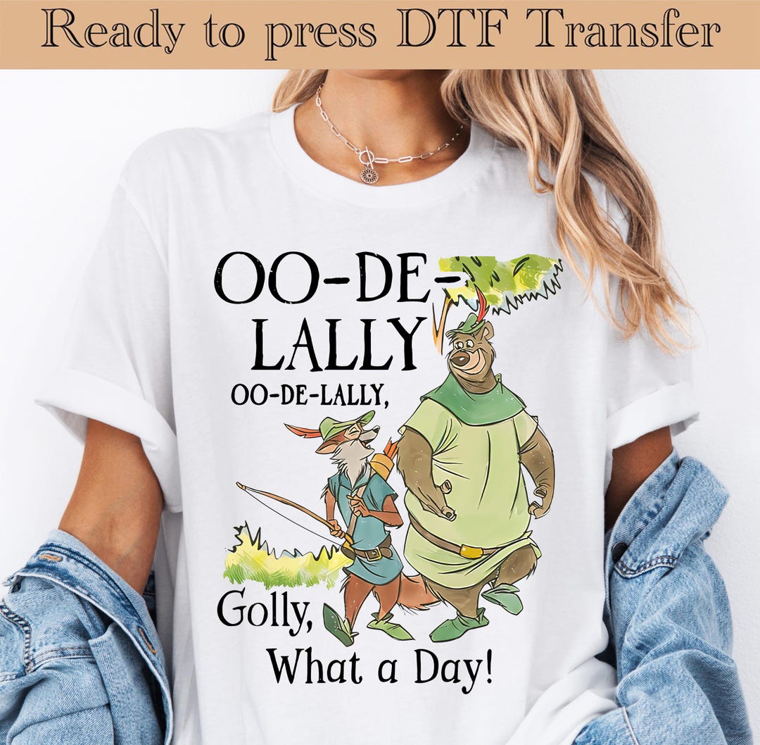 Retro Robin Hood and Little John DTF, Oo De Lally Golly What A Day ...