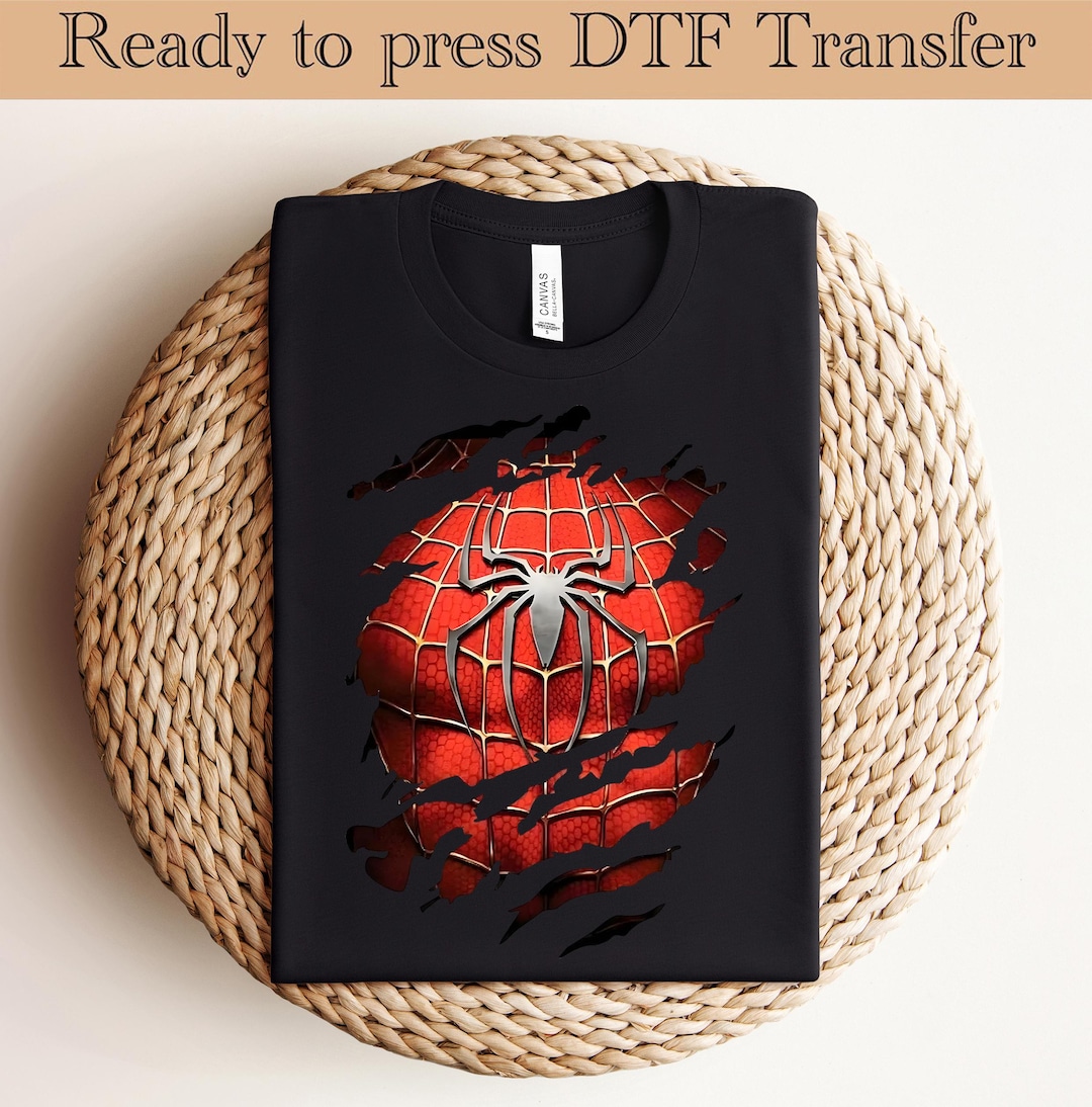 Spiderman DTF Transfer, Super Hero Dtf, Spiderman DTF, Hero Transfer ...