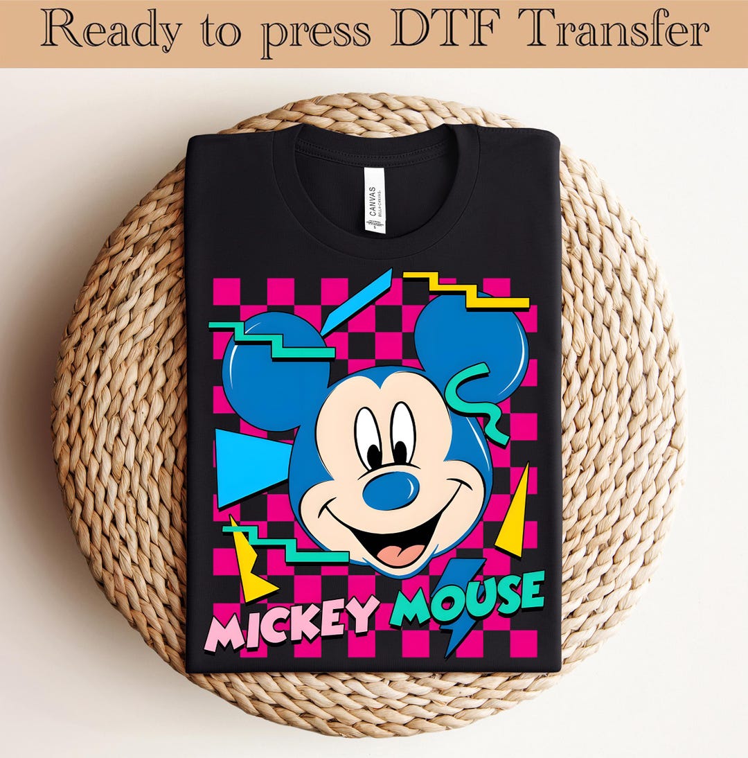 Mickey Mouse DTF, Mickey Mouse Heat Transfer, Disneyworld DTF Transfer ...