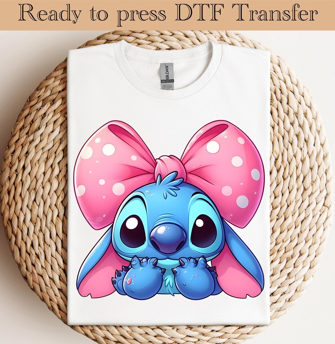 Stitch Ready to Press, Disney Stitch Heat Transfer,lilo and Stitch DTF ...