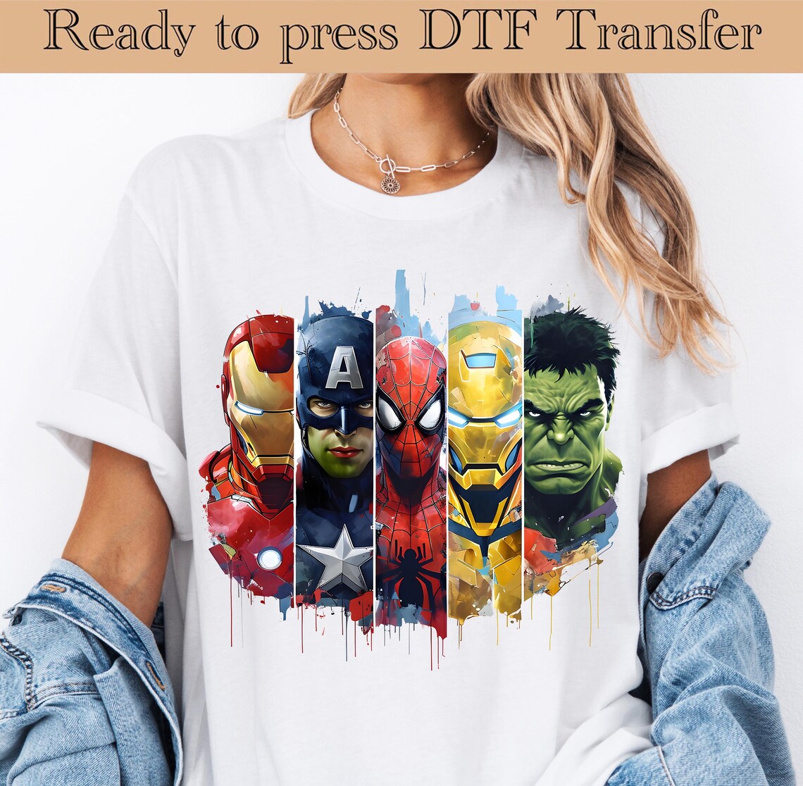 Marvel Avengers Ready to Press, Marvel Friends Heat Transfer, Cute ...
