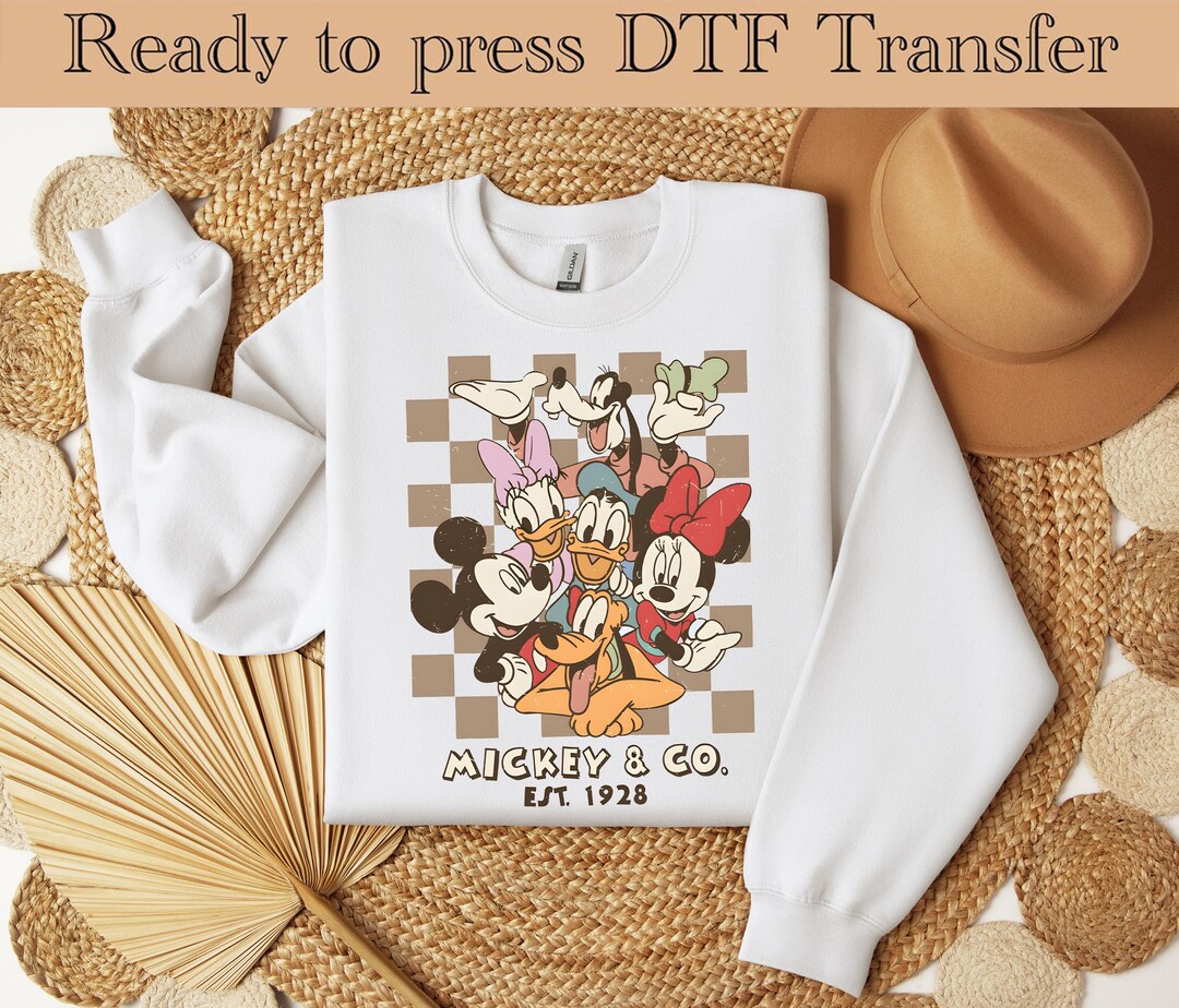 Disney Characters DTF Transfer, Mickey and Friends Ready to Press ...