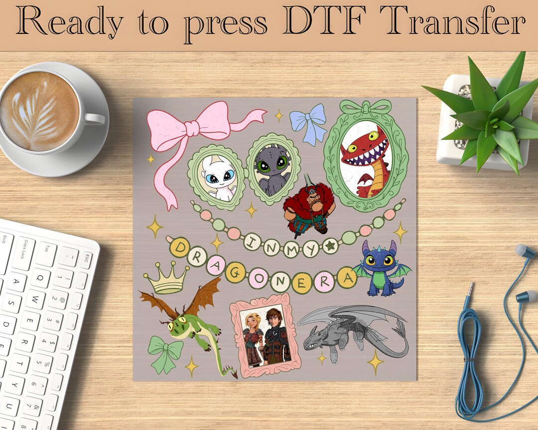 Toothless Ready to Press, Epic Universe Toothless DTF Transfer, How to ...