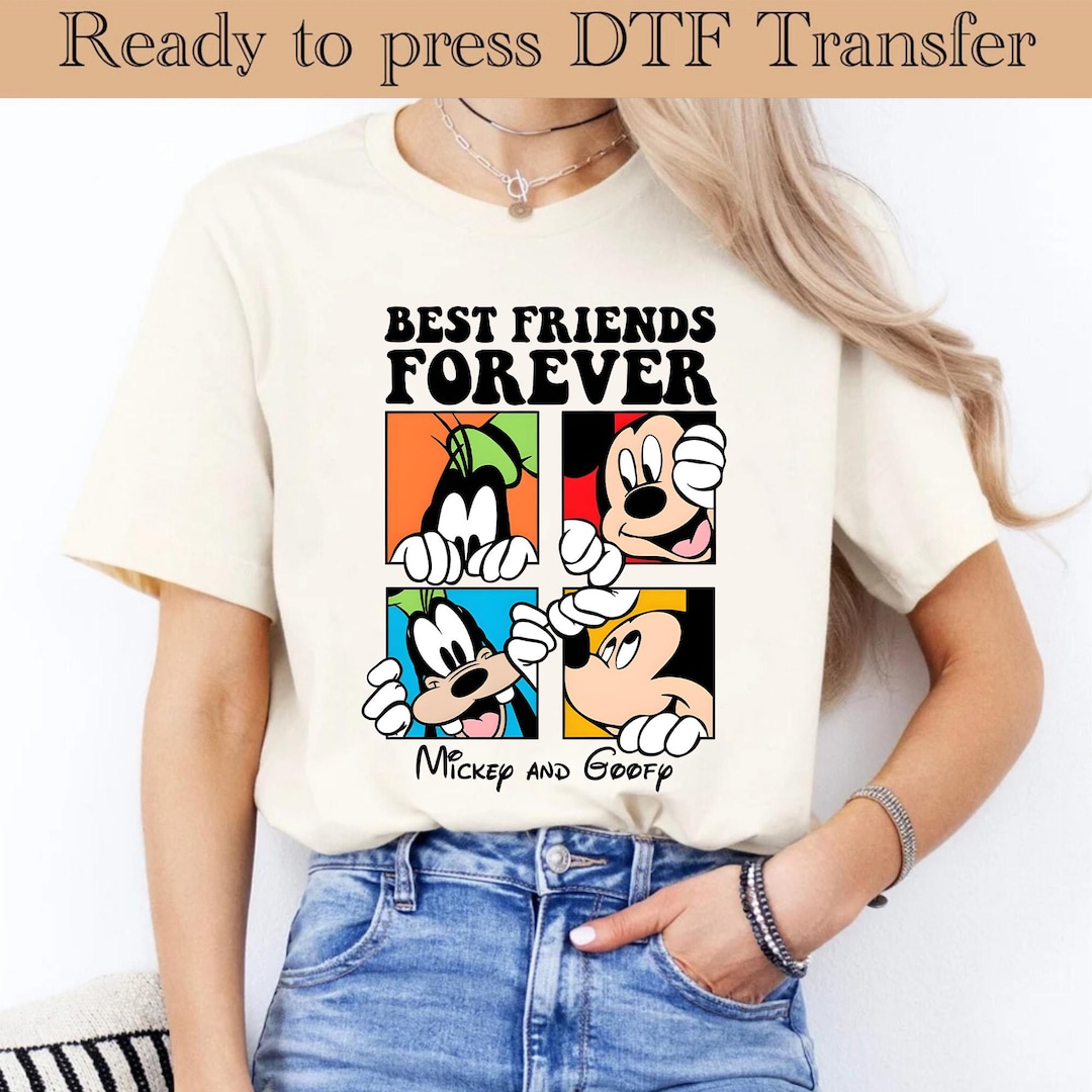 Disney Characters DTF Transfer, Mickey and Friends Ready to Press ...