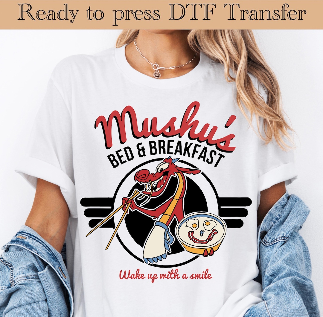 Mulan Mushu DTF Transfer,disney Mushu's Breakfast Ready to Press,mulan ...