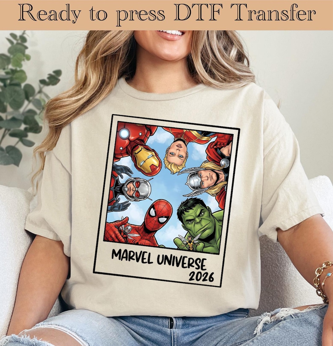 Marvel Avengers Ready to Press, Marvel Friends Heat Transfer, Cute ...