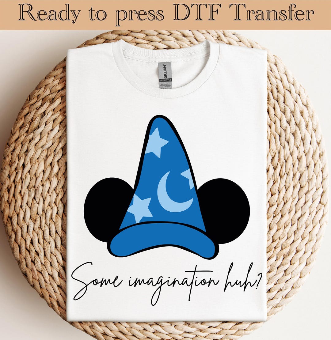Mickey Mouse Wizard DTF, Mickey Mouse Heat Transfer, Disneyworld DTF ...