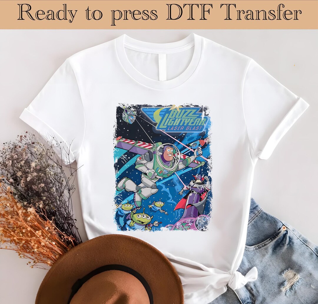 Buzz Lightyear Ready to Press, Toy Story DTF Transfers, You Got Friend ...