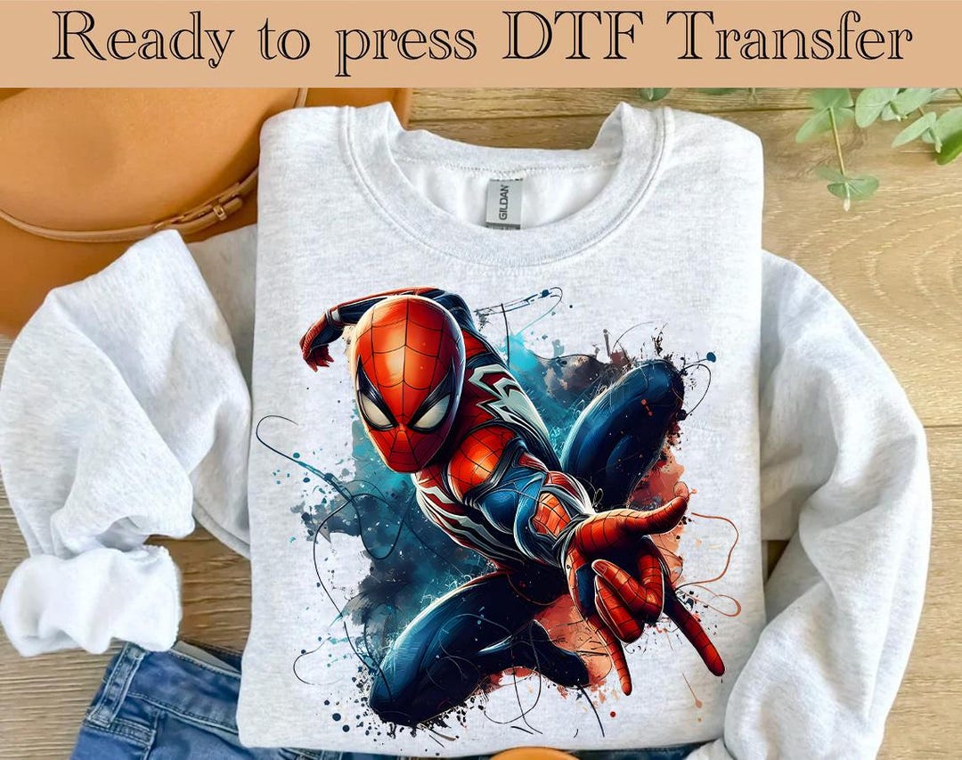Spiderman DTF Transfer, Super Hero Dtf, Spiderman DTF, Hero Transfer ...