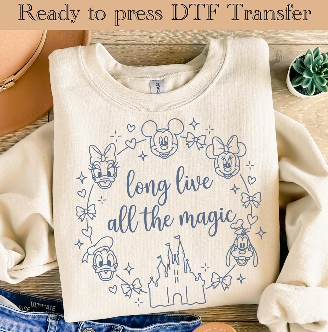 Disney Characters DTF Transfer, Mickey and Friends Ready to Press ...