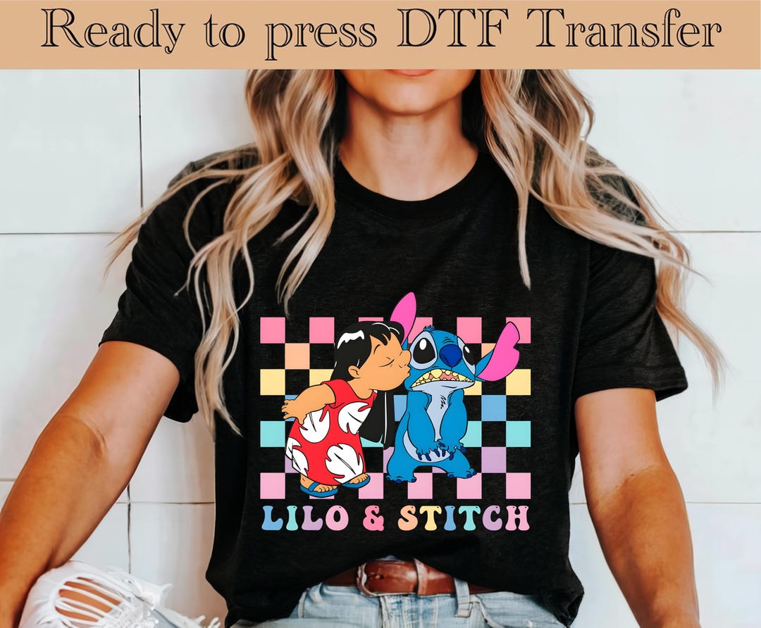 Lilo and Stitch Ready to Press, Disney Stitch Heat Transfer, Disney ...