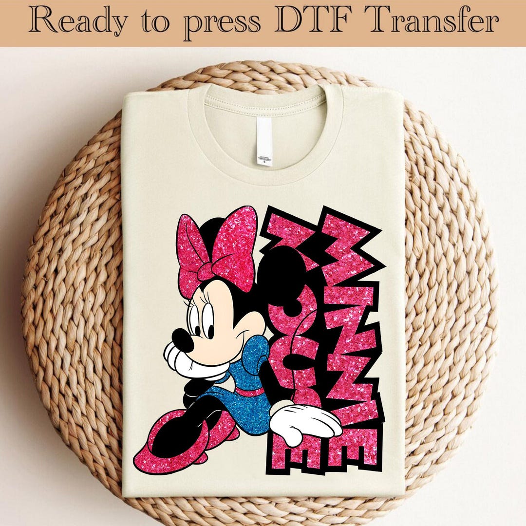 Minnie Mouse Ready to Press,minnie Mouse DTF Transfer,disney Minnie ...