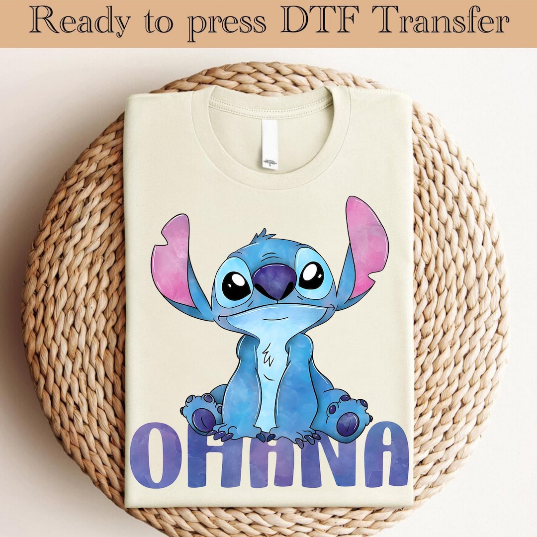 Stitch Ready to Press, Disney Heat Transfer, Disney Summer DTF, Family ...