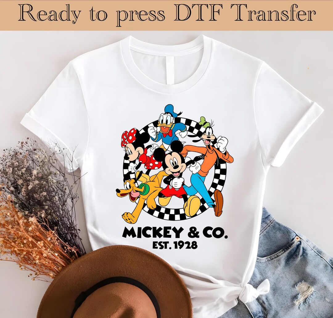 Disney Characters DTF Transfer, Mickey and Friends Ready to Press ...