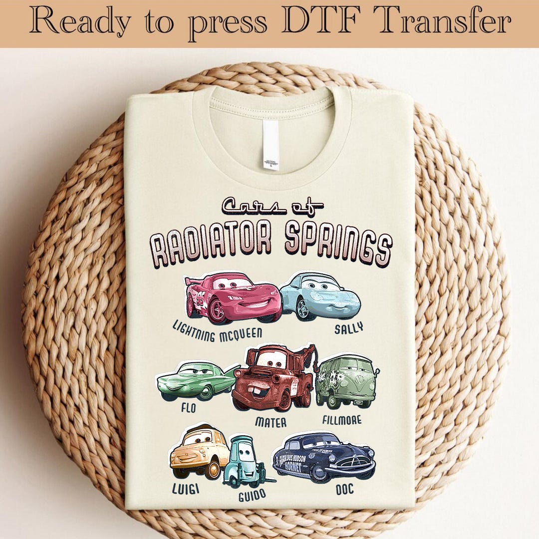 Cars Ready to Press - Cars Movie Transfers, Mcqueen and Friends DTF ...