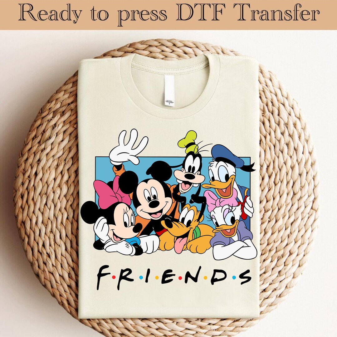 Disney Characters DTF Transfer, Mickey and Friends Ready to Press ...
