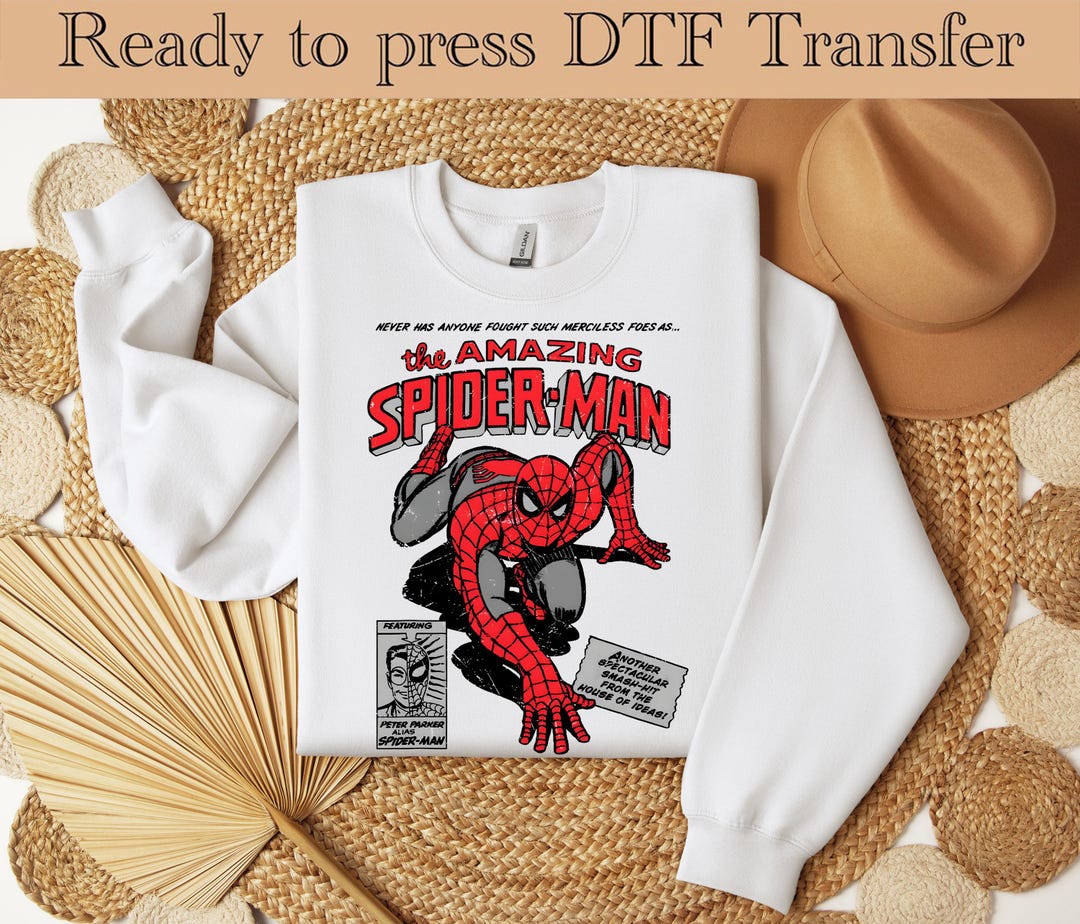 Spiderman DTF Transfer, Super Hero Dtf, Spiderman DTF, Hero Transfer ...