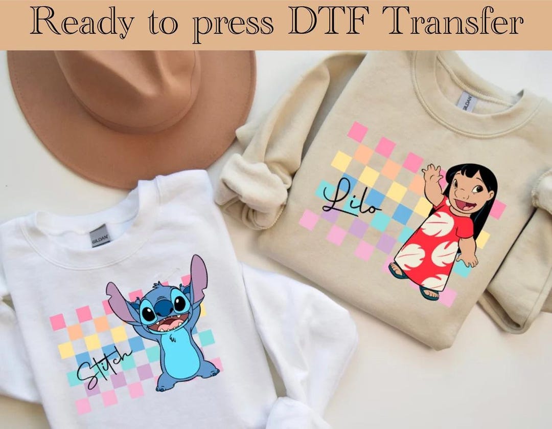 Lilo and Stitch Ready to Press, Disney Stitch Heat Transfer, Disney ...