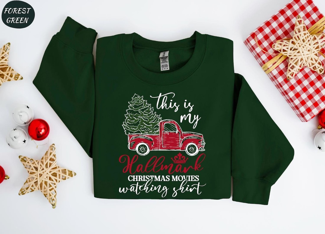 This is My Hallmark Christmas Movie Watching Sweatshirt, Hallmark ...