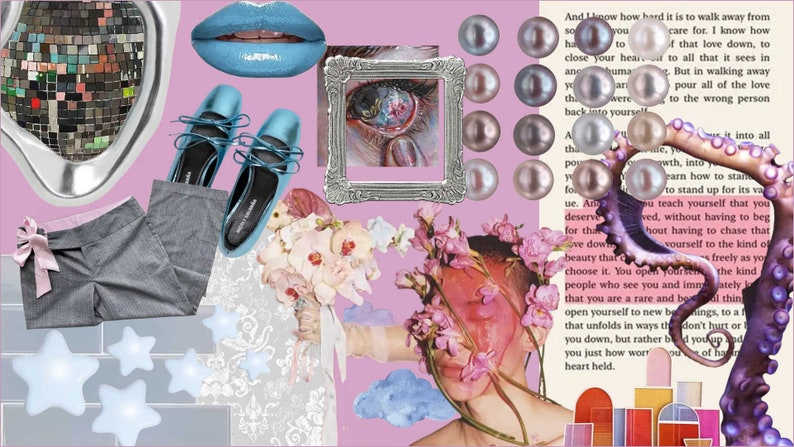 Custom Collage Themed Wallpaper - Etsy