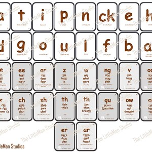 42 Jolly Phonics Flash Cards - Etsy