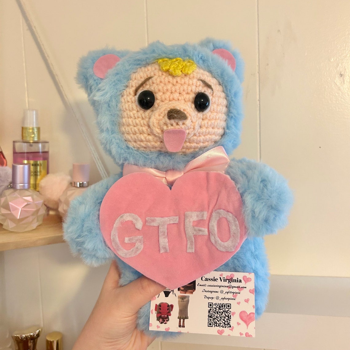 Handmade Melanie Martinez GTFO Bear Doll - Etsy