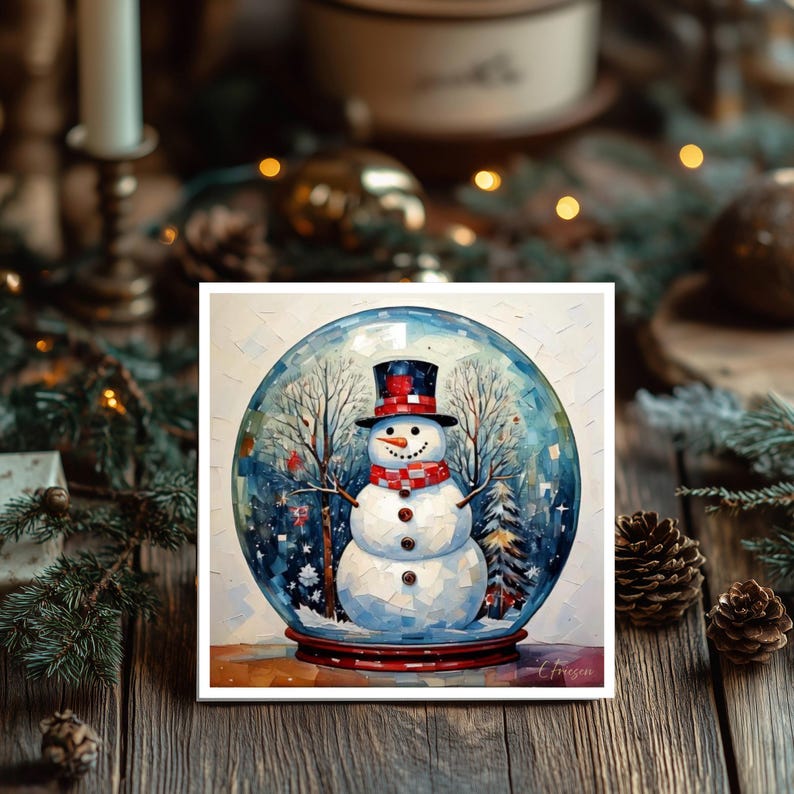 Harold - Winter Snowglobe Greeting Card Collection - Blank Interior ...