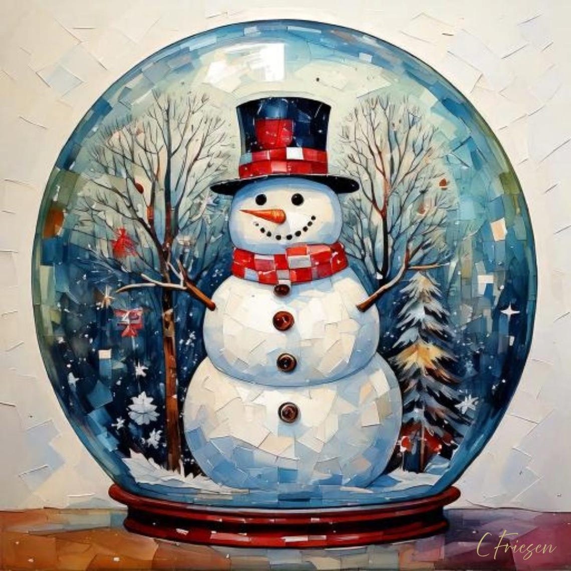 Harold - Winter Snowglobe Greeting Card Collection - Blank Interior ...
