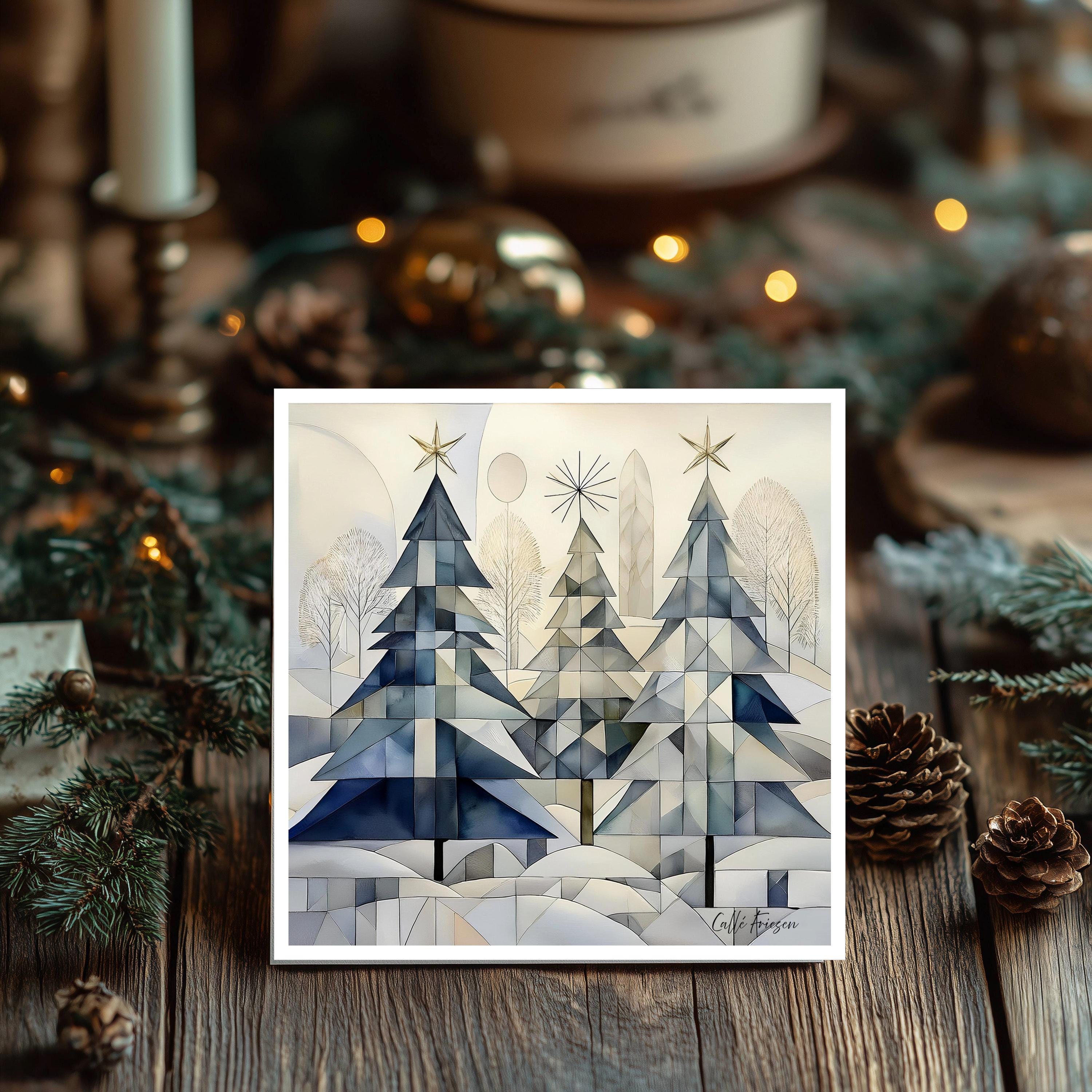 Sparkling Silver Holiday Greeting Card - Silver, Gold & Precious Metals ...