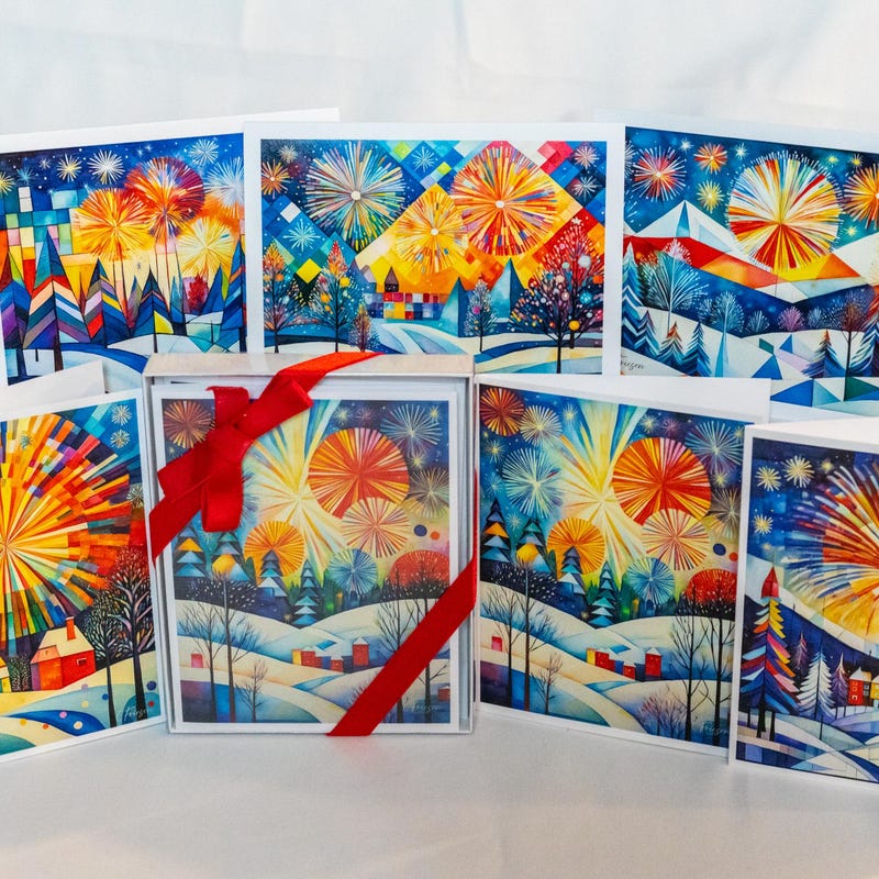 Happy New Year Mountains - Etsy