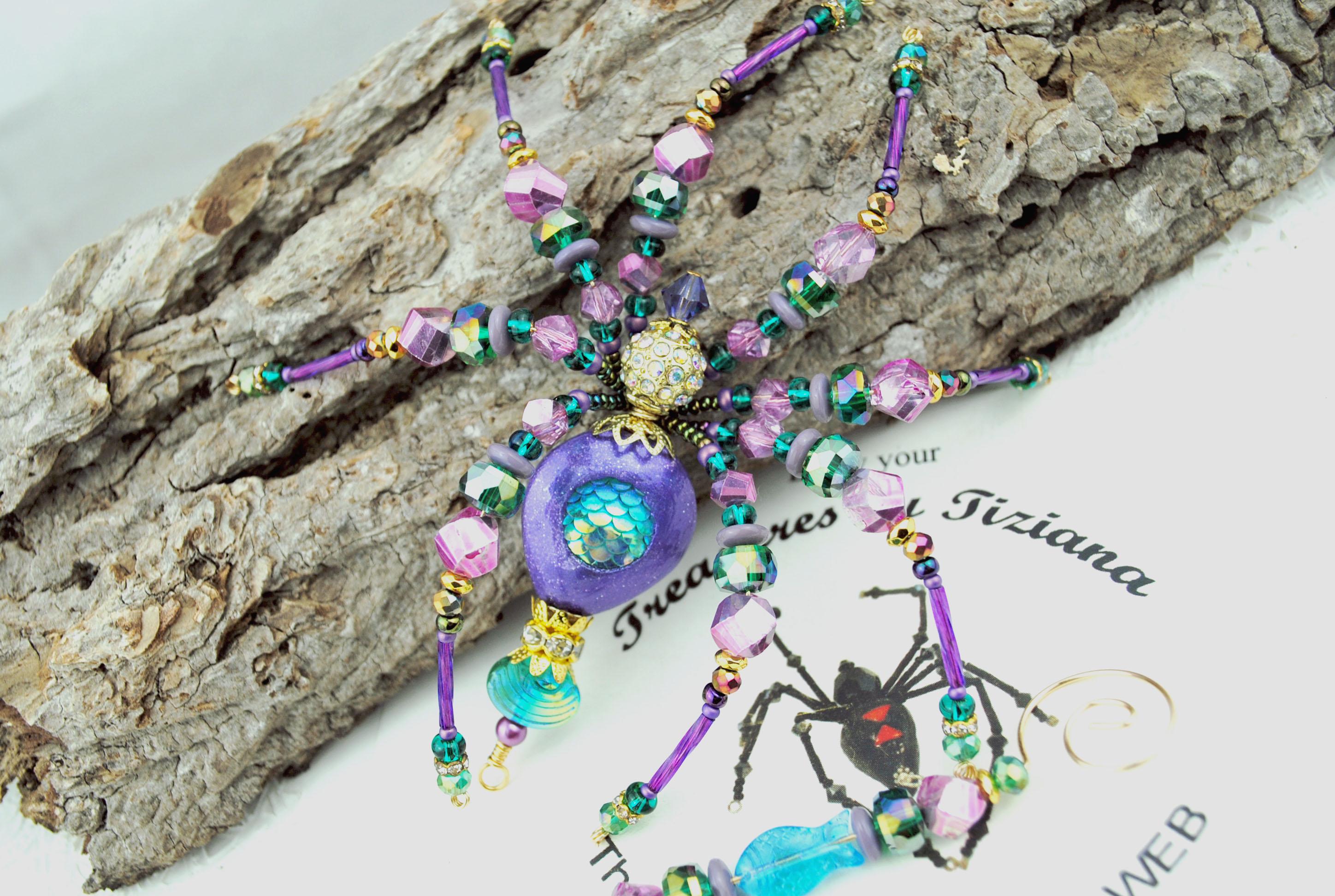 Secret Santa Gift Beach House Mermaid Fish Scales Fairy Tail Beaded ...