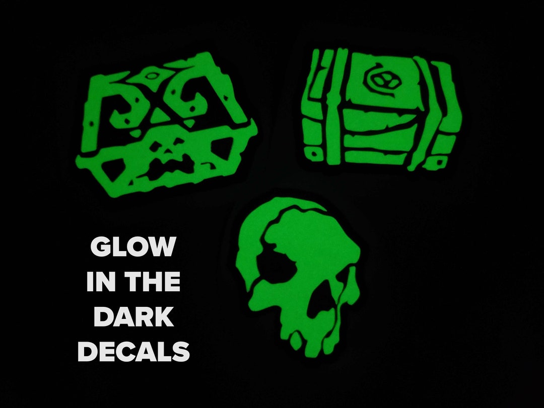 Burning Blade Ghost Loot Decals (GLOW in the DARK) - Etsy