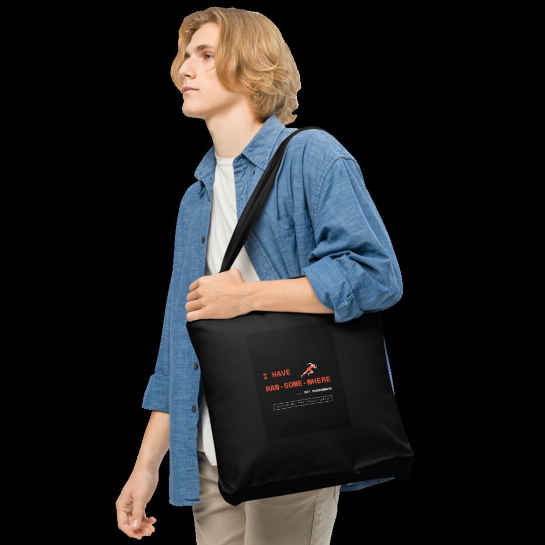 Ransomware Meme Tote Bag, Funny Cyber Tech Lovers Bag, Ideal Funny Gift ...