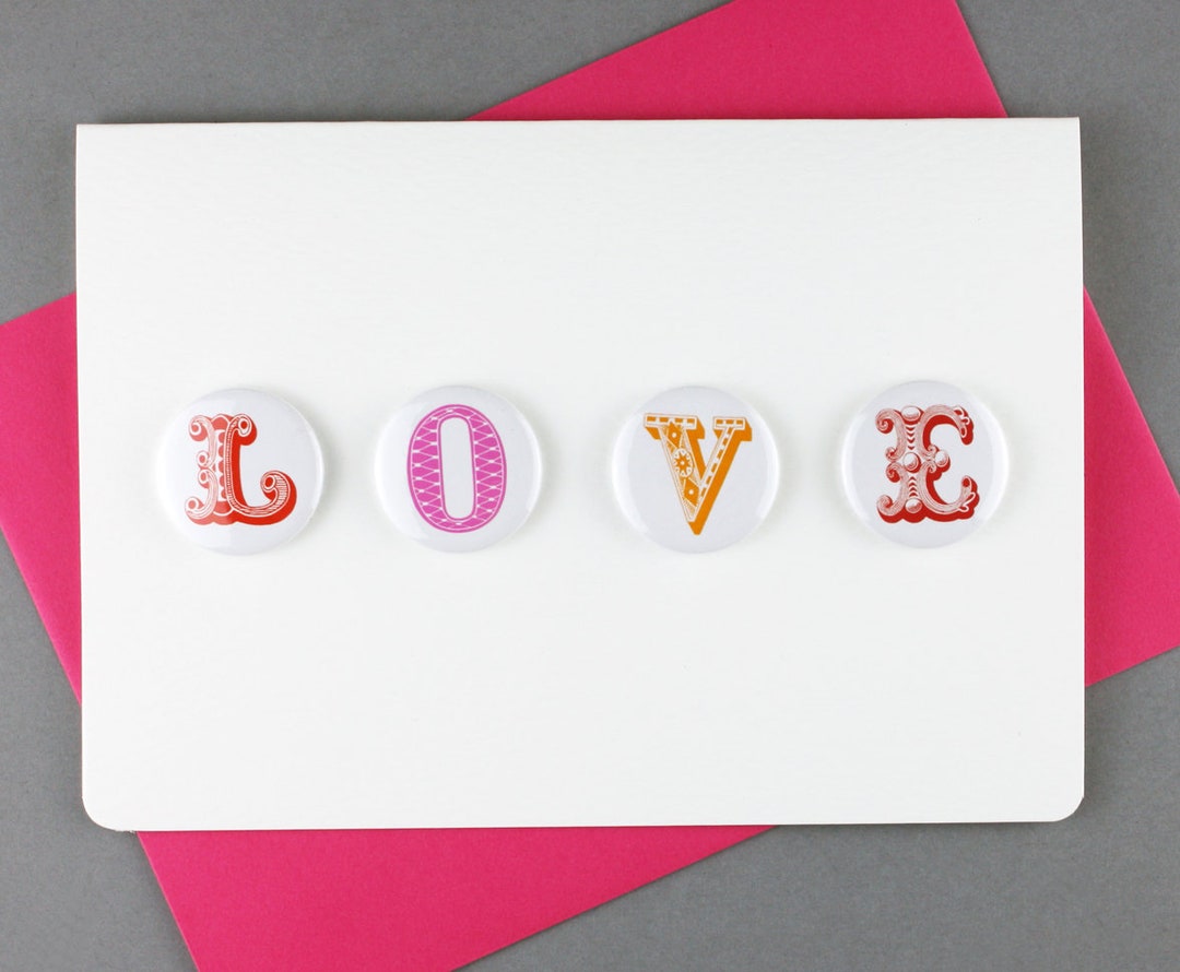LOVE Magnet Card - Etsy