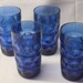 Vintage Tiara Glass CROWN IMPERIAL BLUE 5.5 Iced Tea Beverage Glass Set ...