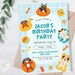Dog Pool Party Invitation, Dog Pool Party Birthday Invitation, Birthday ...