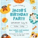 Dog Pool Party Invitation, Dog Pool Party Birthday Invitation, Birthday ...
