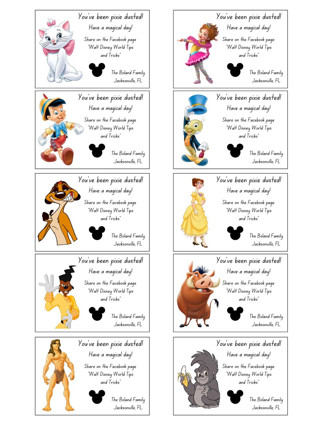 Pixie Dust Gift Tag, Pixie Dust Printable Tag, Pixie Dust Custom Gift ...