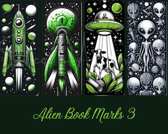 Alien Book Mark 2 Digital Download, Ufo, Alienation, Little Green Men ...