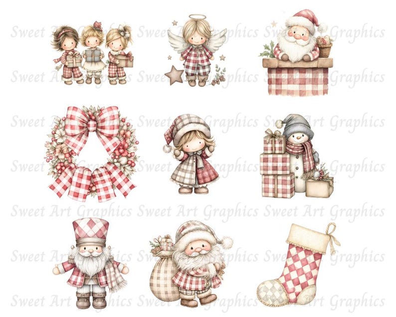 Plaid Country Christmas Clipart | 45 PNG Transparent Images | Christmas ...