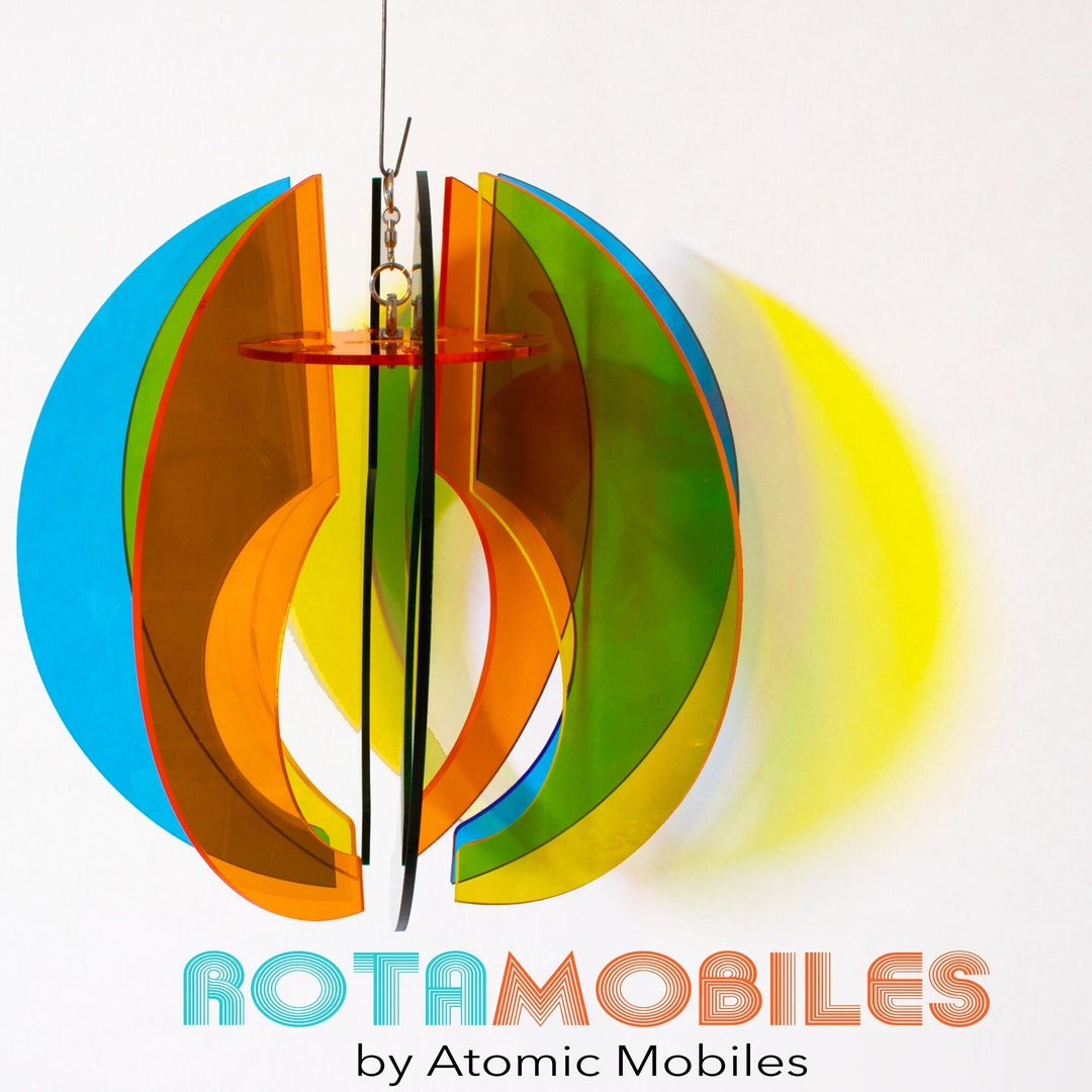 Rotamobile | Space Age Sphere Mobiles | Kinetic Hanging Art Mobiles for ...