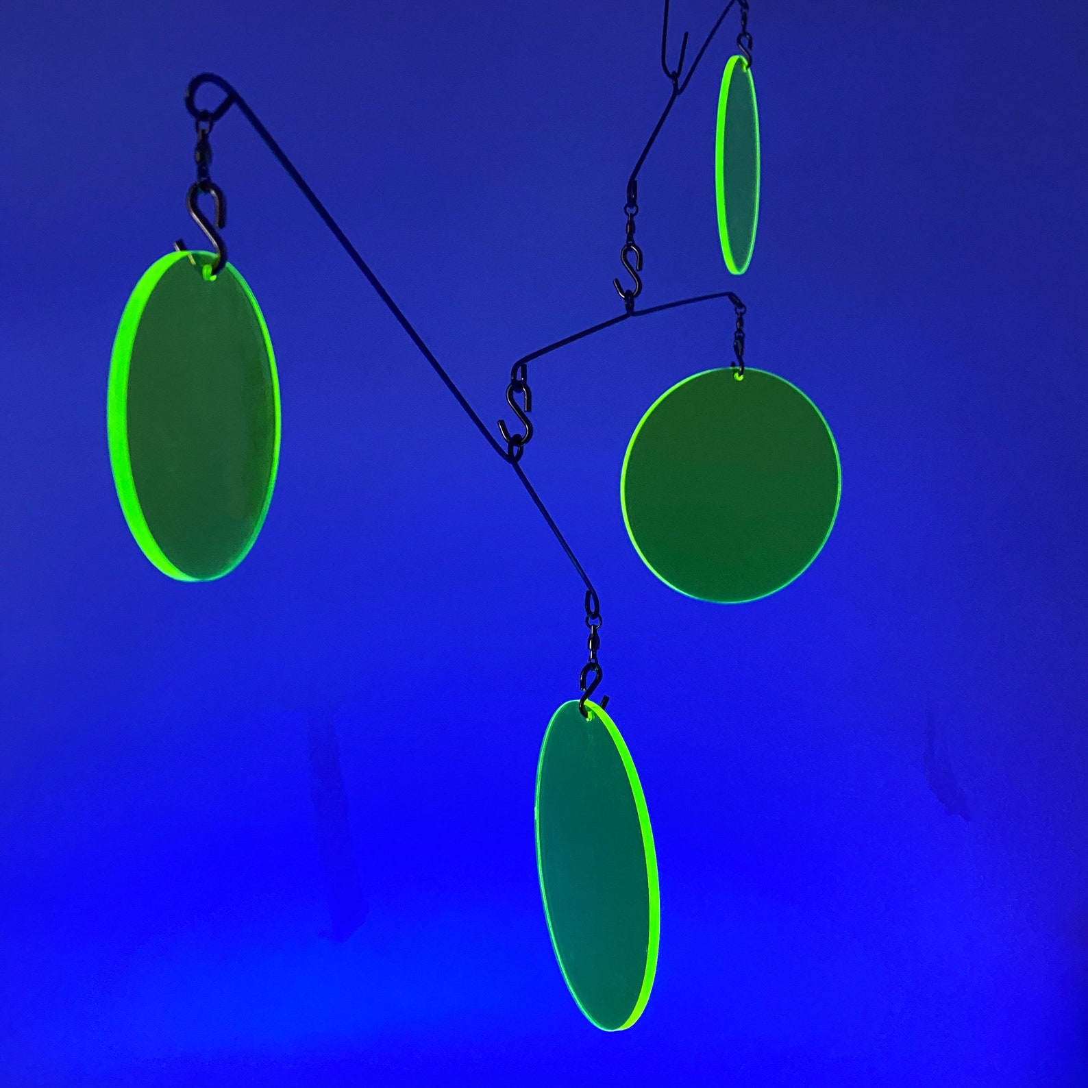 Neon Lime Green Fluorescent DIY Kit - Easy Fun Mobiles - Stay at Home ...