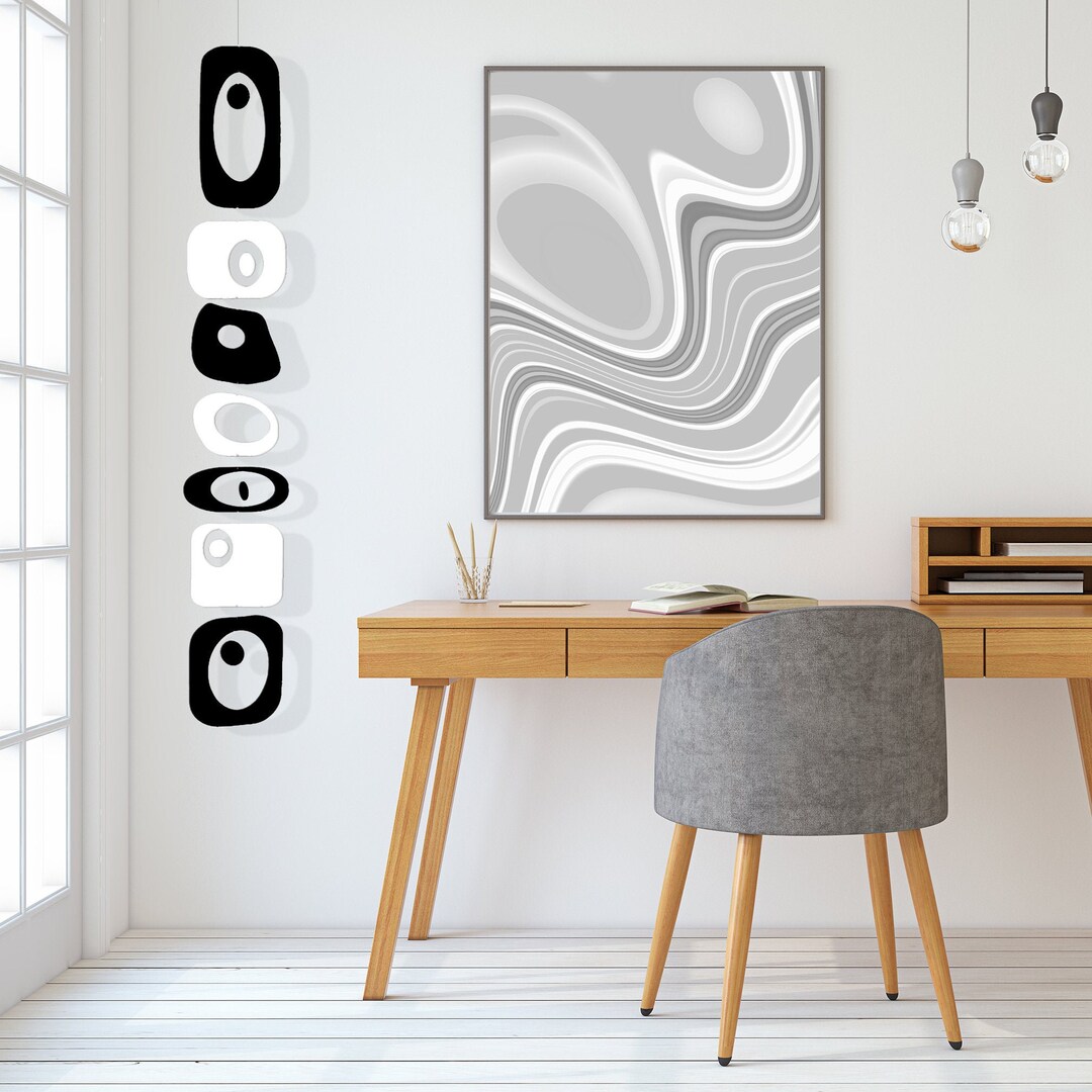 It's FAR OUT! Beatnik Party Retro Art Mobile • Pink Midcentury Modern ...