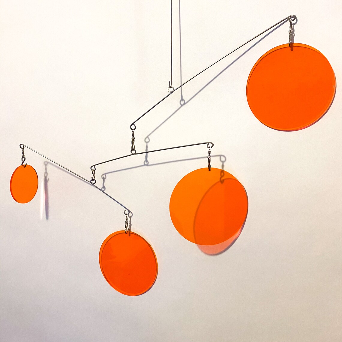 Gorgeous Orange DIY Atomic Mobiles Beautiful Retro MCM - Etsy