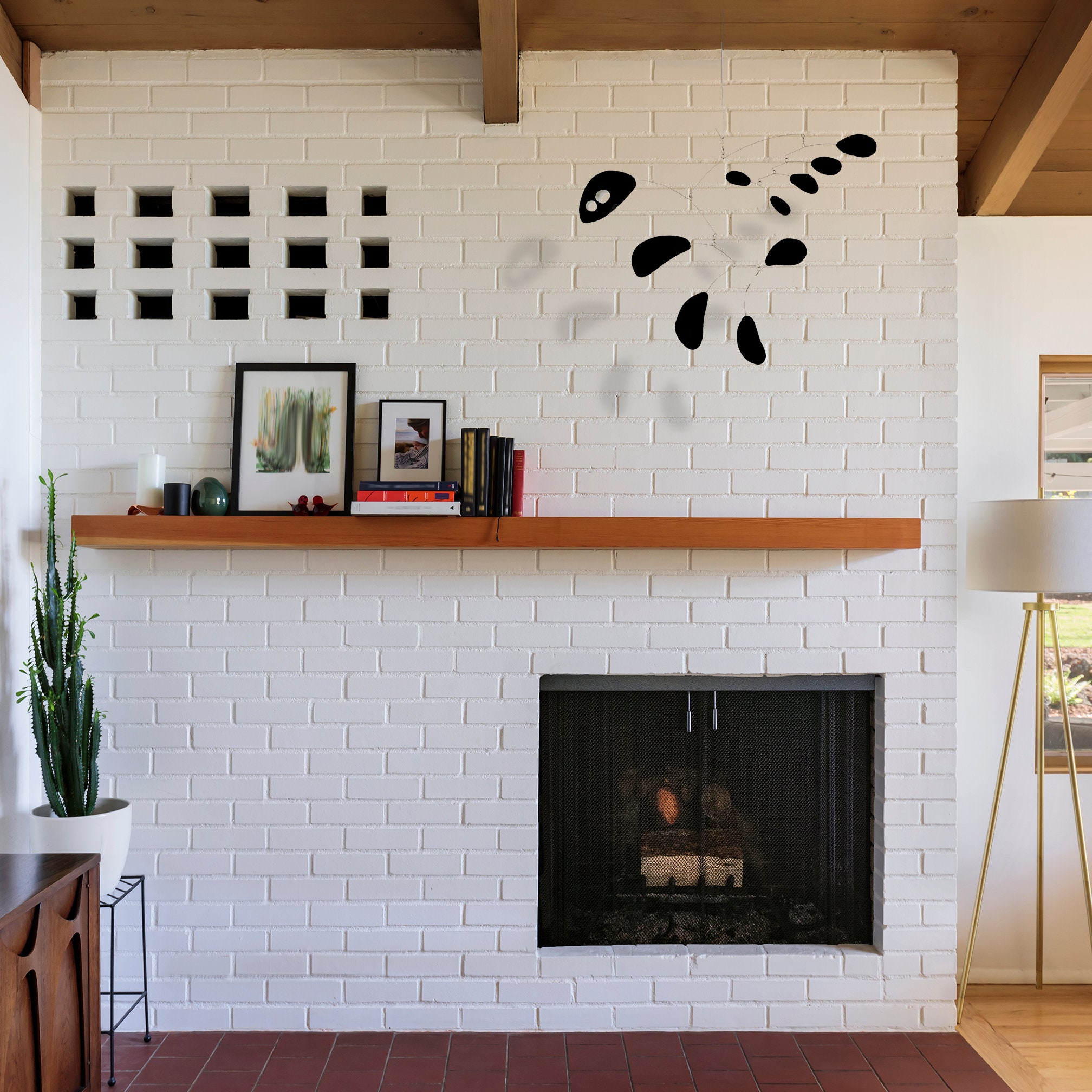 Groovecats Modcat Art Mobile 2 Sizes Hanging Kinetic Art | Etsy