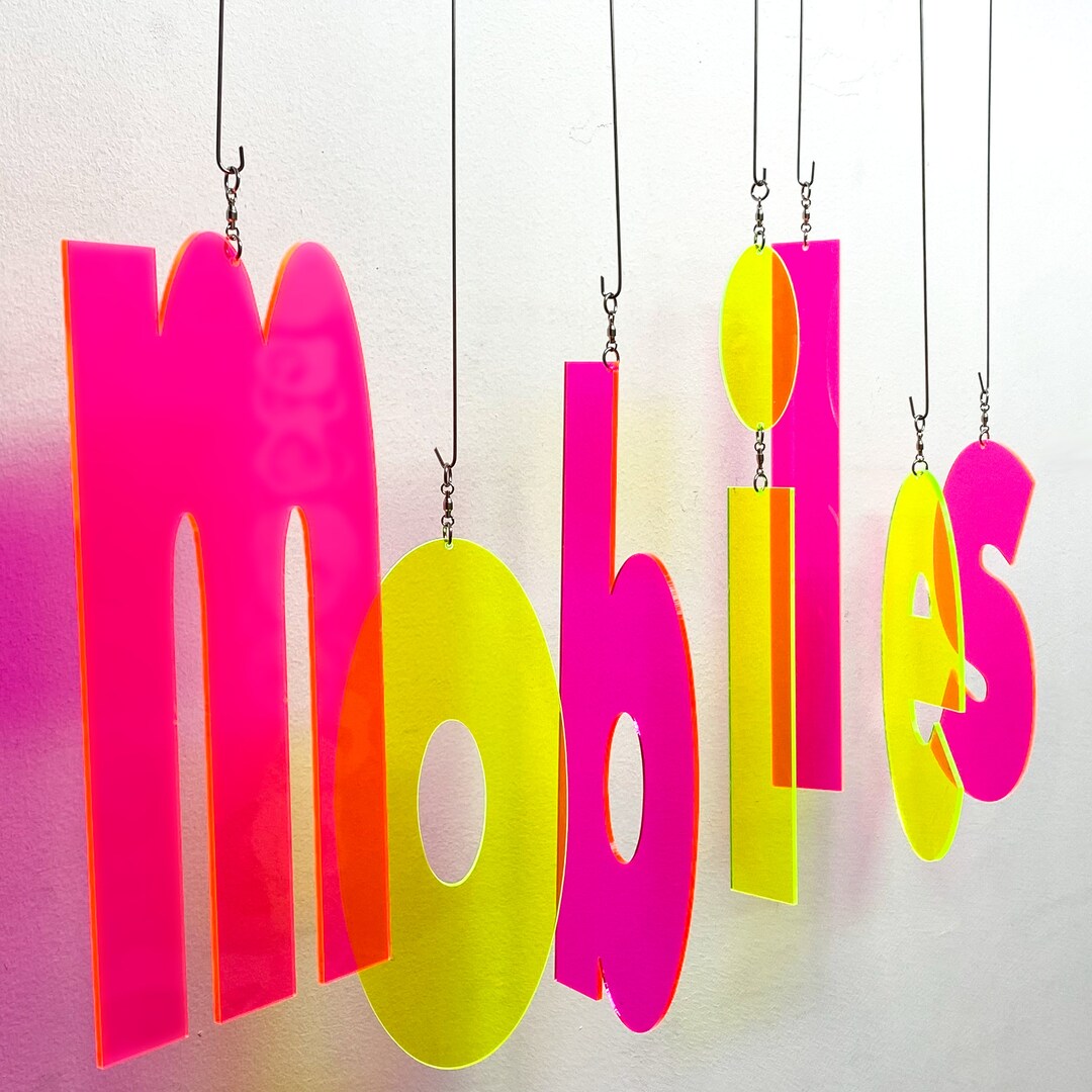 NEW! Kinetic Sign Mobiles - Your Name or Word as a Mobile - Baby Name ...