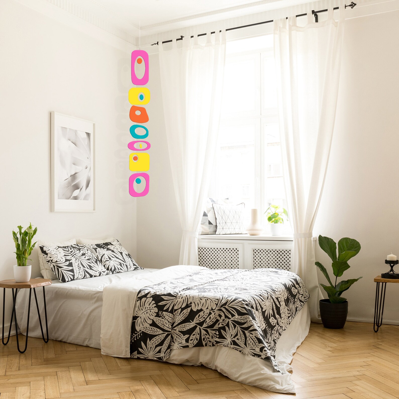 Adorable BEATNIK PARTY Retro Hanging Art Mobile Mid Century - Etsy